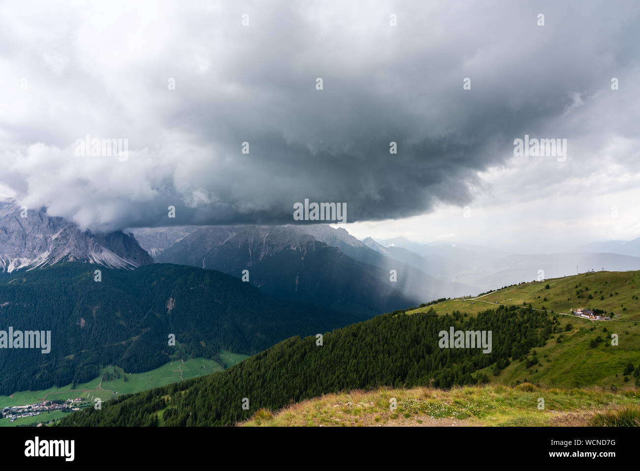 thunderstorms in the Dolomites, Italy Stock Photo - Alamy