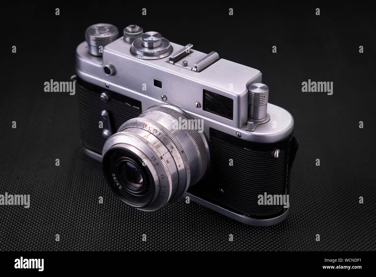 Old vintage film 36mm photo camera, lifestyle memory. Take pictures ...
