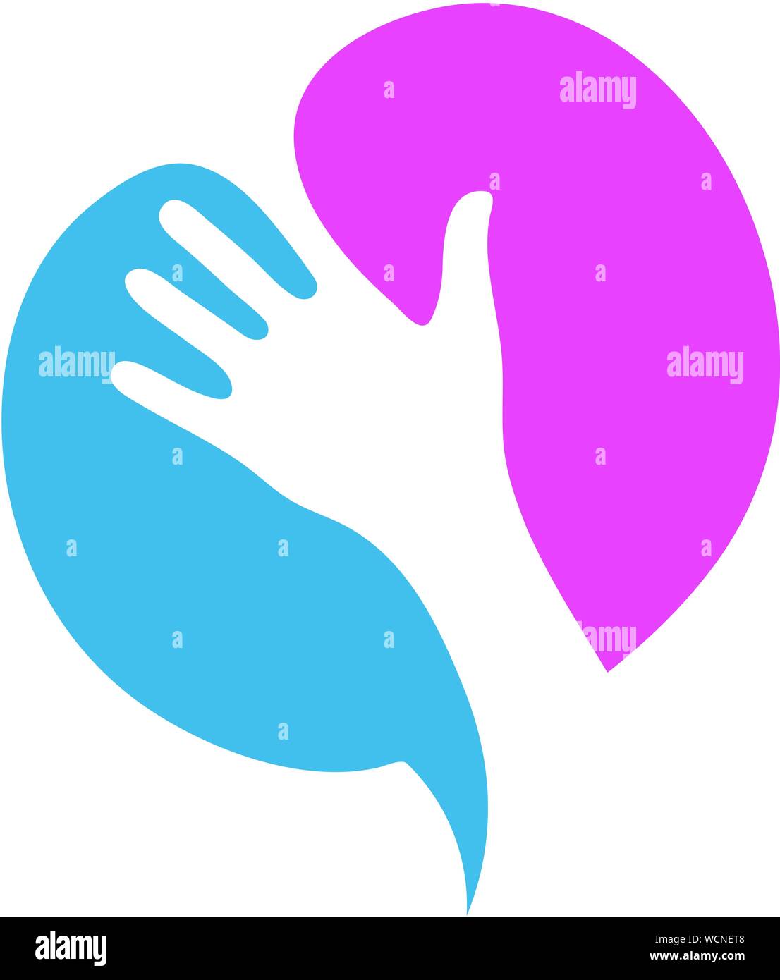 Family hands circle Stock Vector Images - Alamy