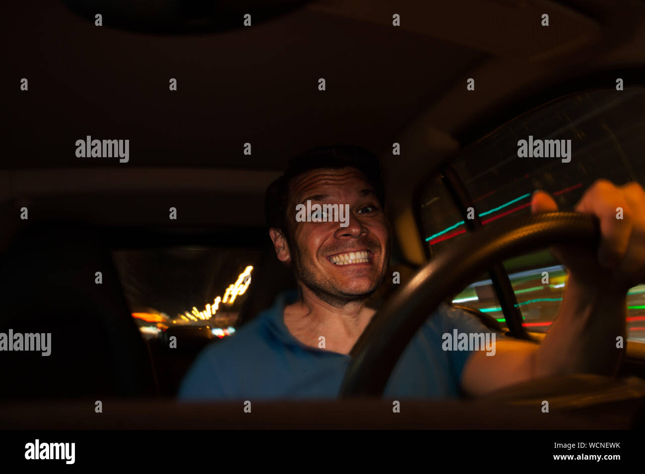 Night driving long exposure car hi-res stock photography and images - Alamy