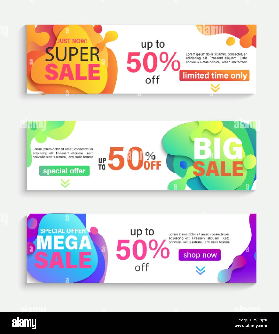 Mobile banners Stock Vector Images - Alamy