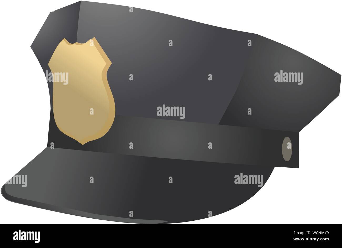 Police officer hat vector illustration isolated on white Stock Vector ...