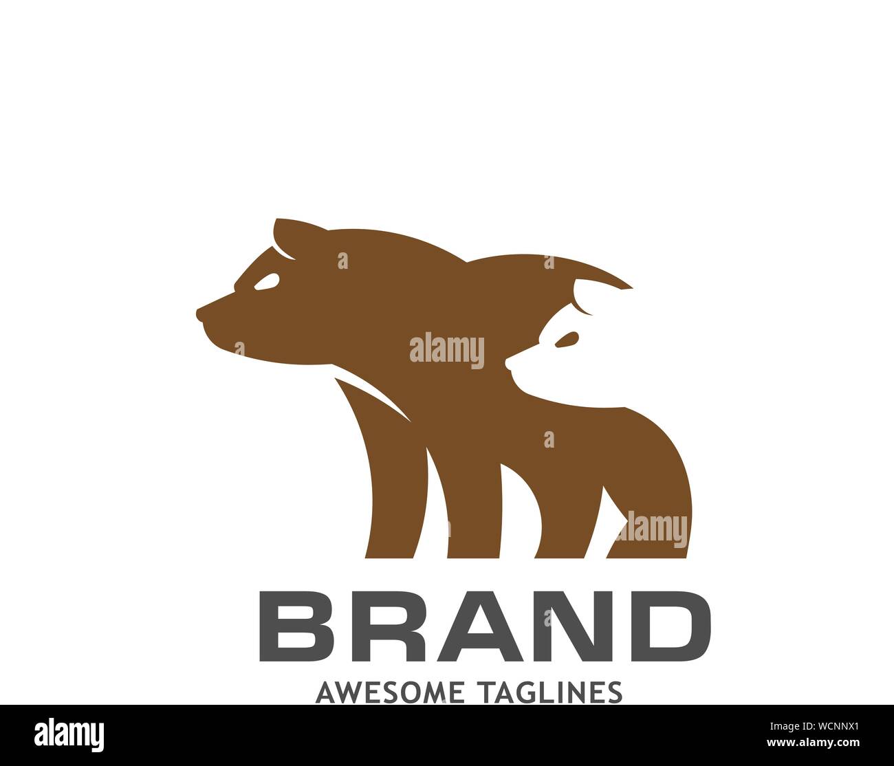 creative simple Bear modern symbol for graphic and web design Stock ...