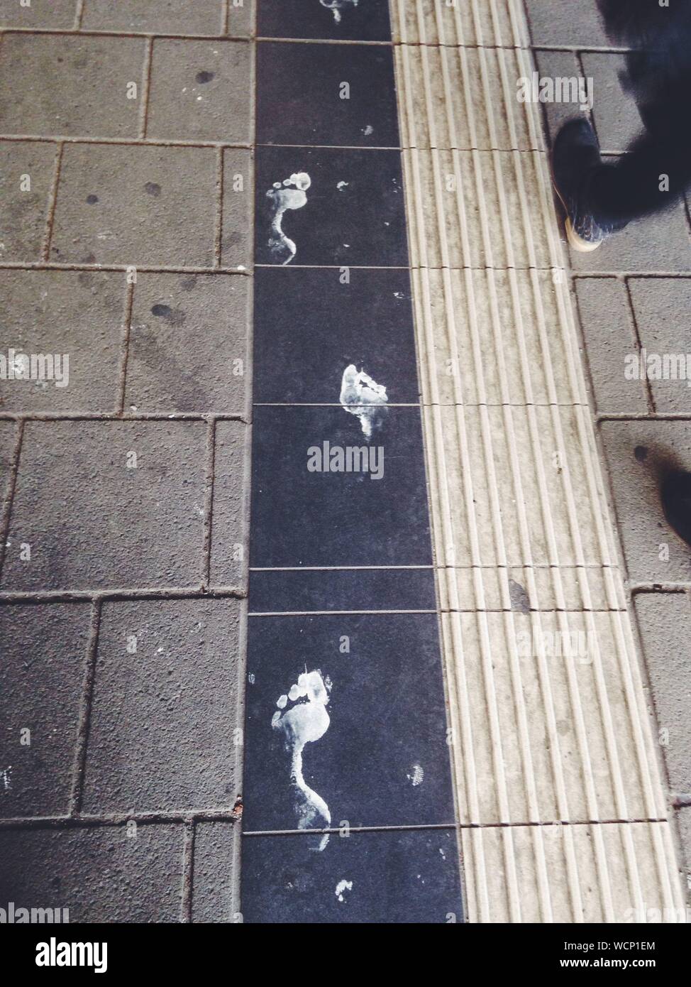 Footprint in paint hi-res stock photography and images - Alamy