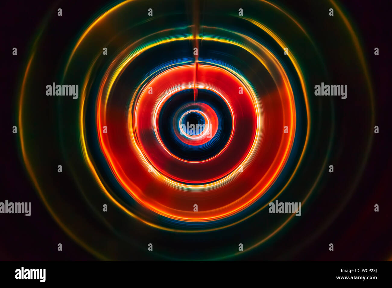 Sound waves in the dark in full color Stock Photo - Alamy