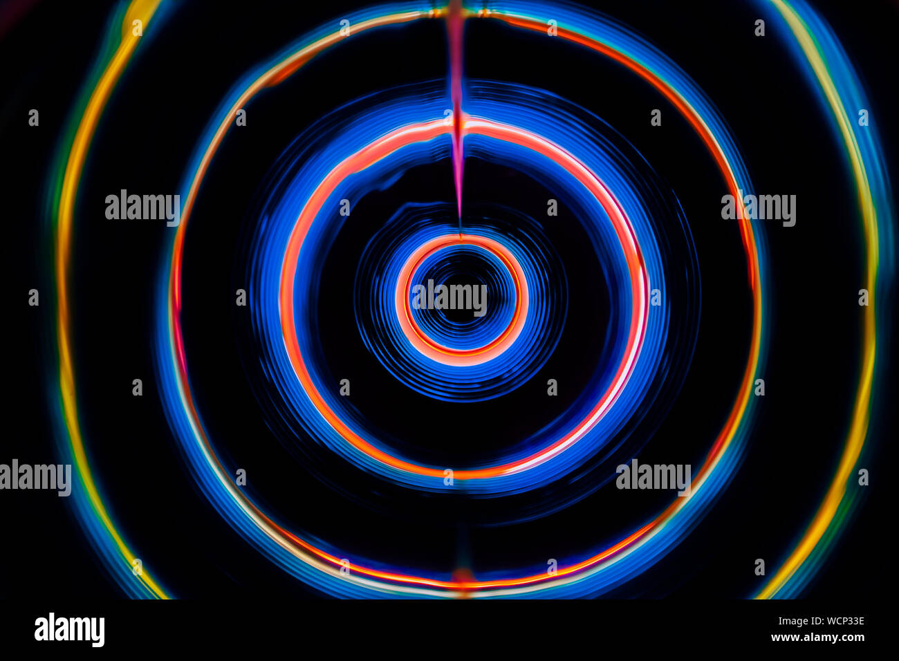 Sound waves in dark in full color Stock Photo - Alamy