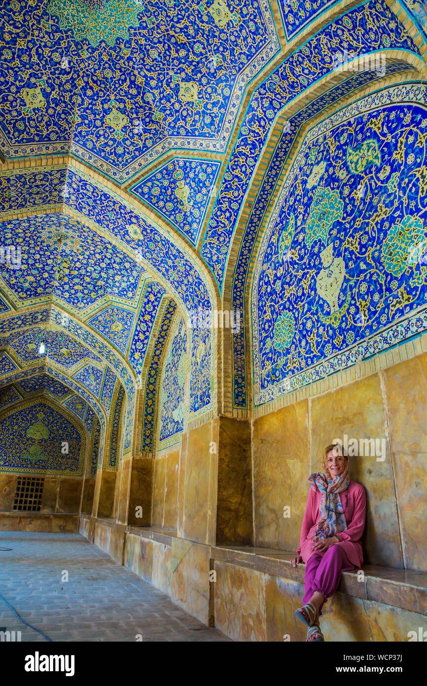 Walls with polichrome tiles Stock Photo - Alamy