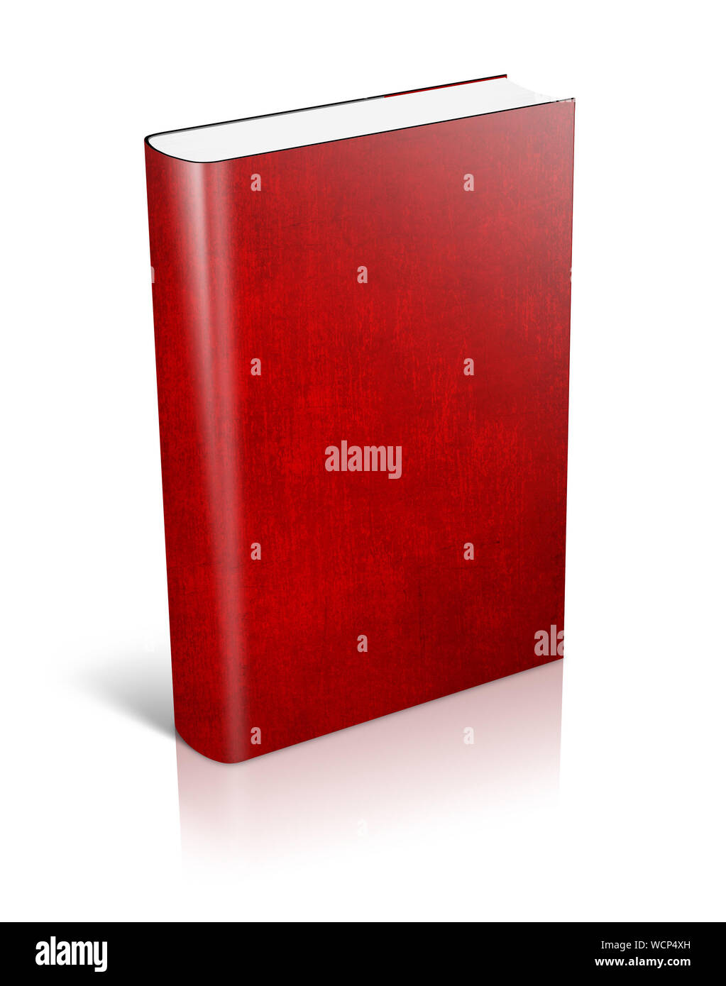 Illustration of red book cover on white background Stock Photo - Alamy