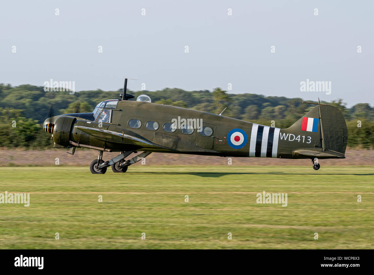 Avro Anson T21 navigational trainer plane at the Children in Need ...
