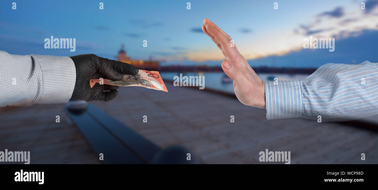 Refusing man hi-res stock photography and images - Alamy