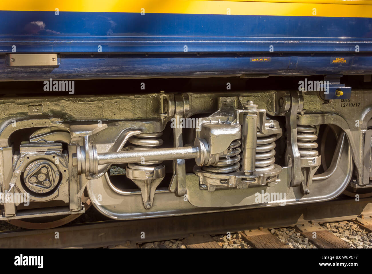 Train wheel bogie hi-res stock photography and images - Alamy