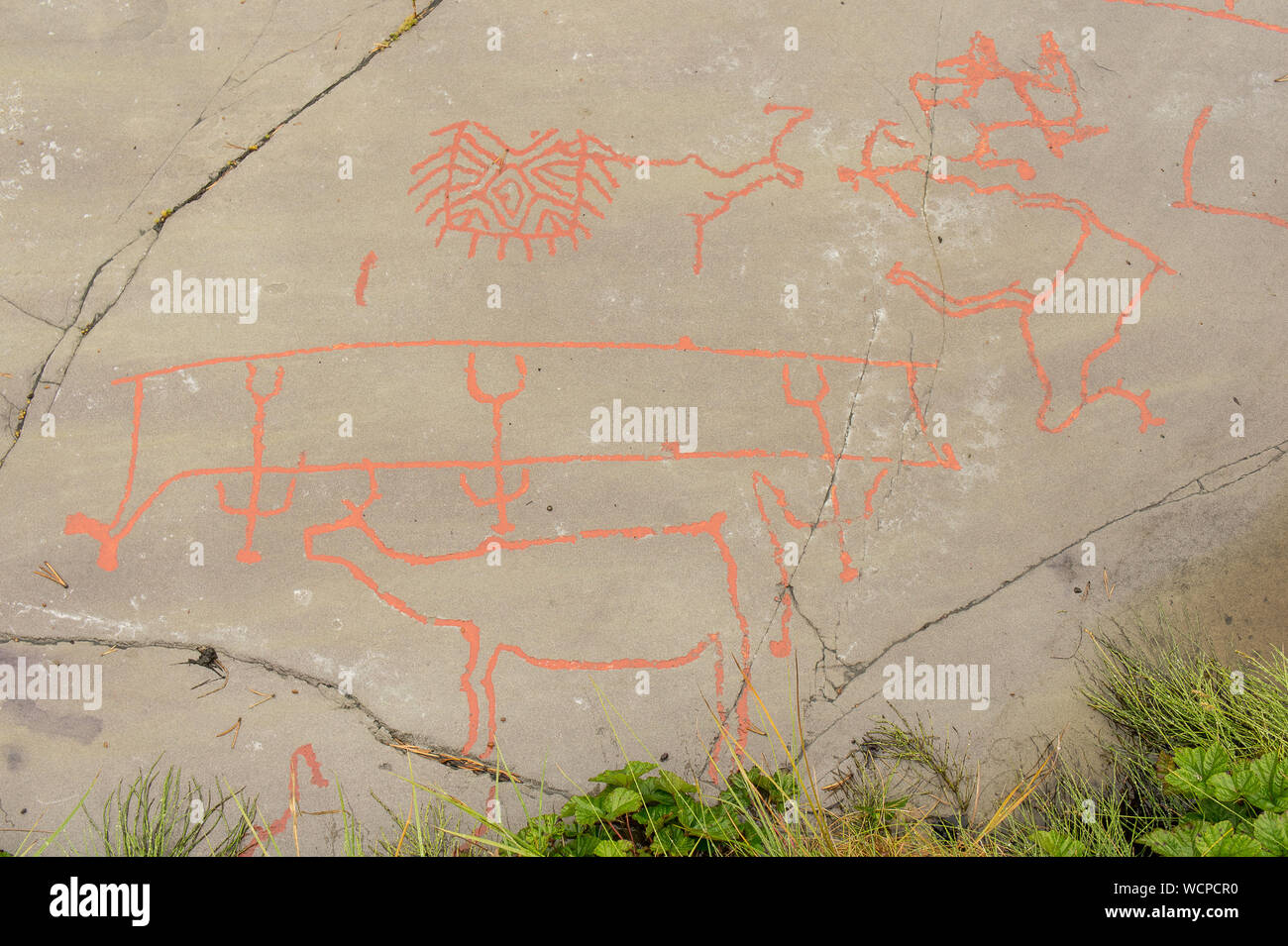 Prehistoric rock carvings alta hi-res stock photography and images - Alamy