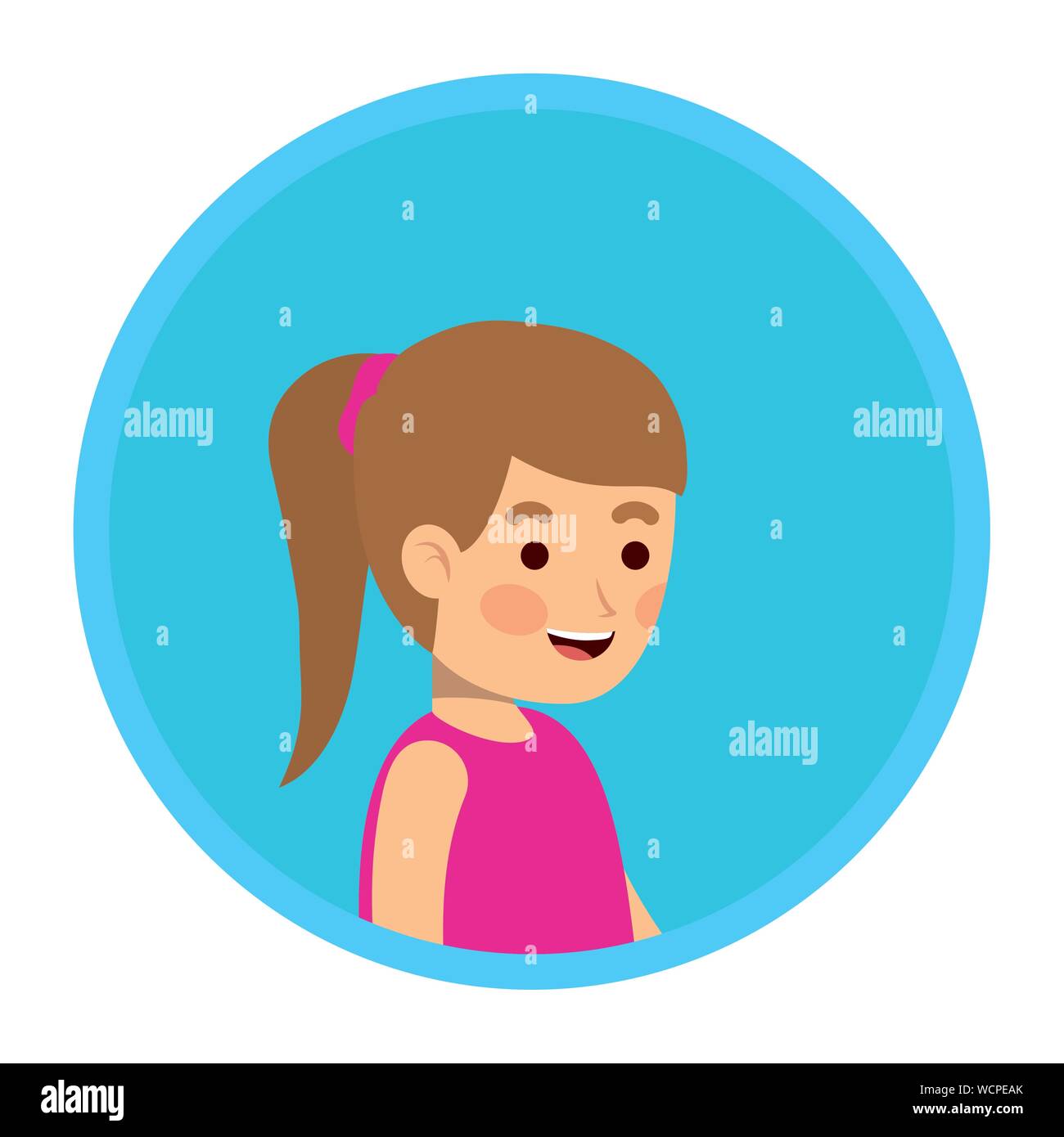 Isolated girl cartoon design Stock Vector Image & Art - Alamy