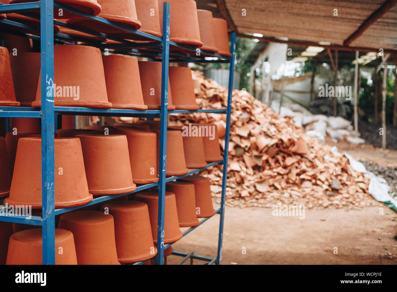 Clay pots drying hi-res stock photography and images - Alamy