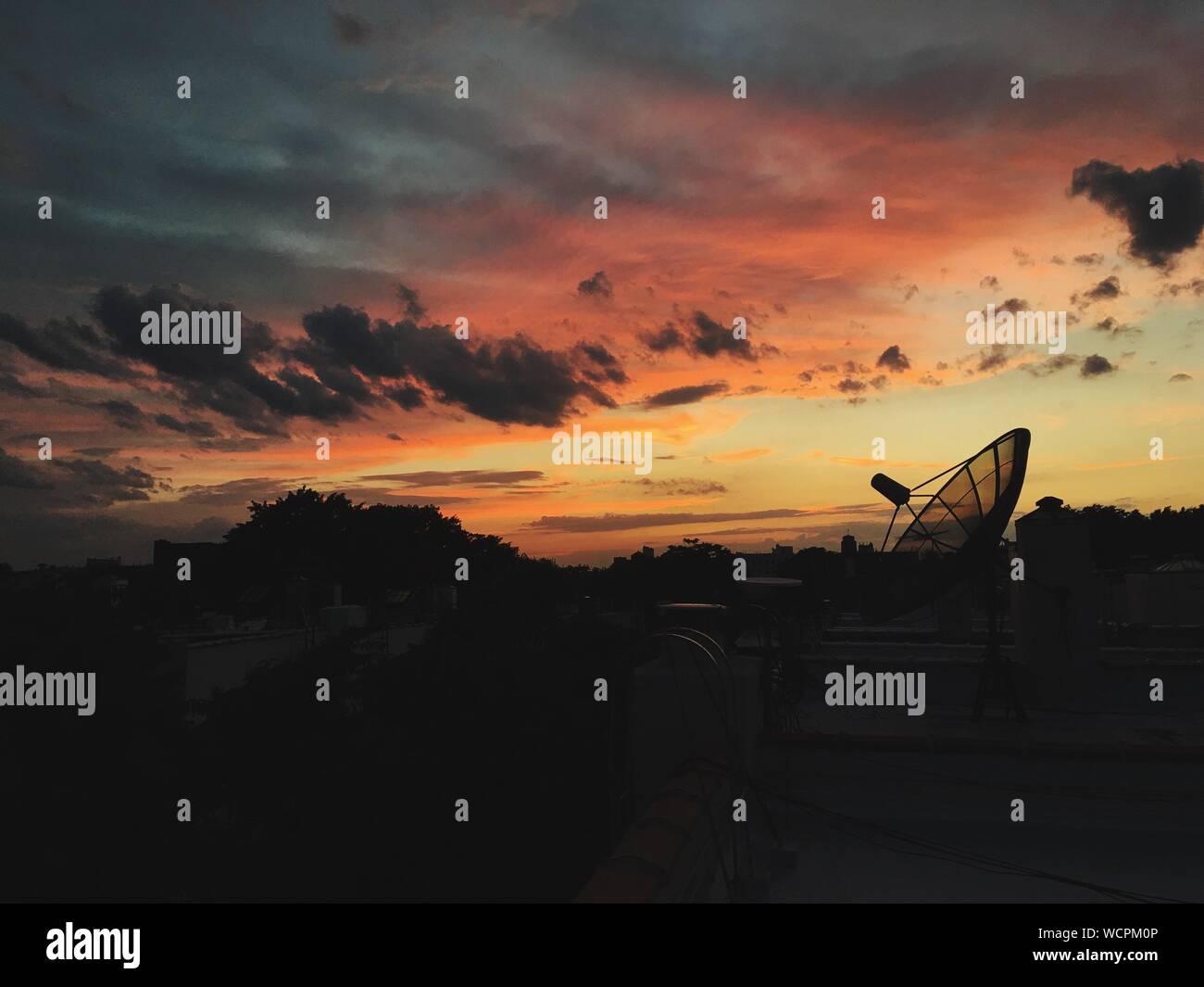 Aerial view of sunset and clouds hi-res stock photography and images ...