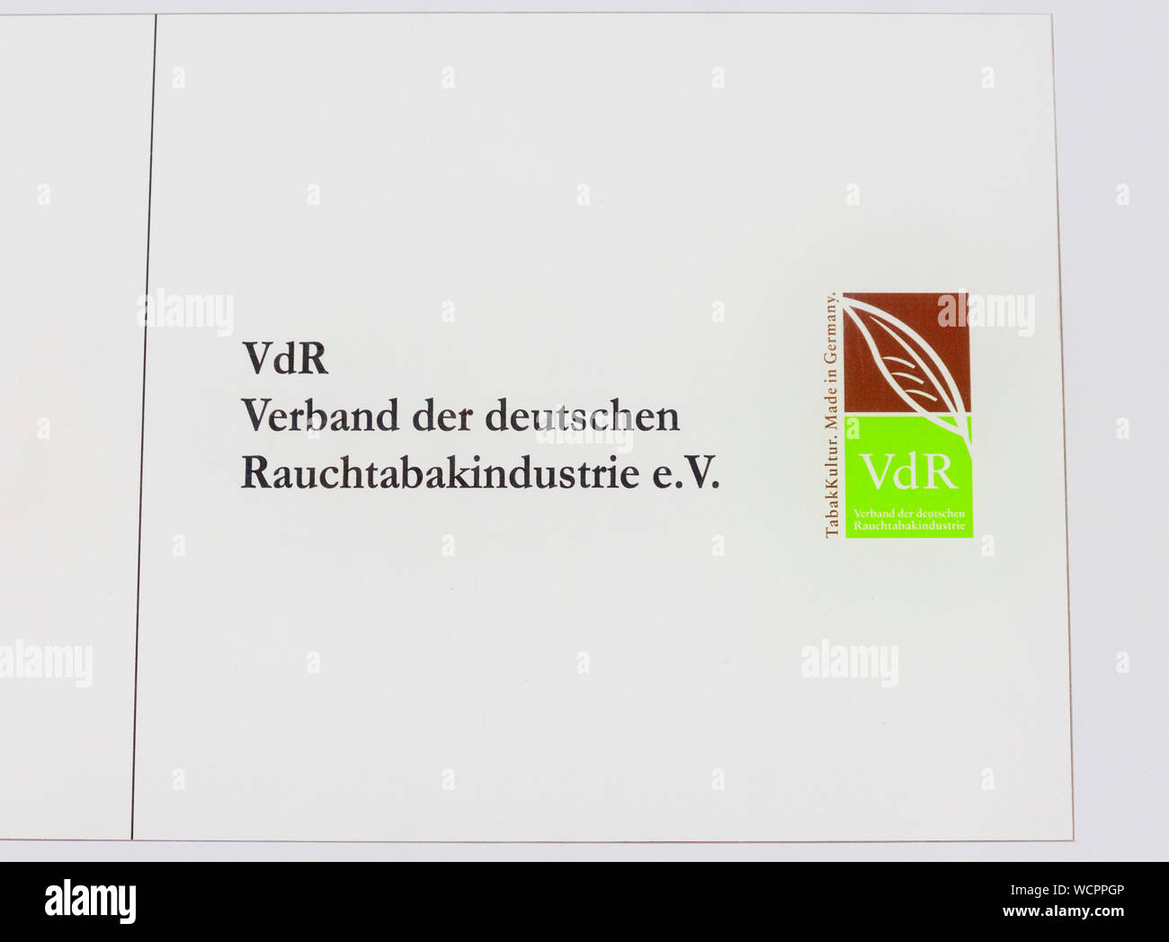 Vdr logo hi-res stock photography and images - Alamy