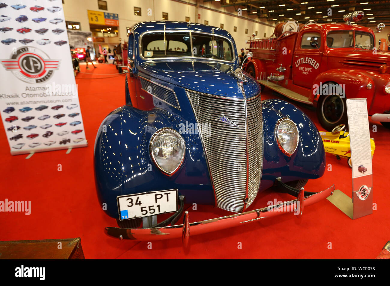 ISTANBUL, TURKEY - JUNE 29, 2019: Ford display at Istanbul Classic ...