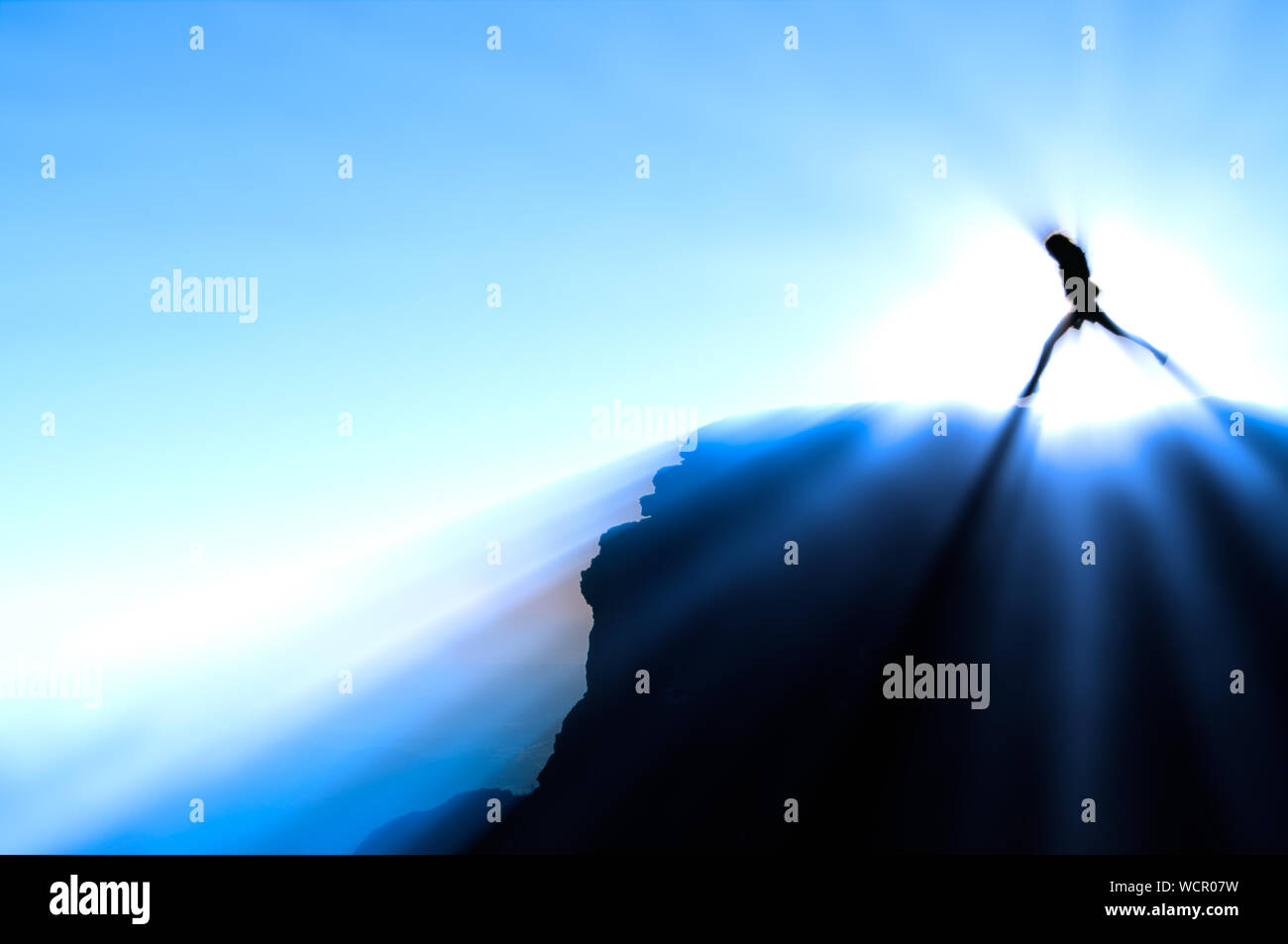 Climbing over ledge hi-res stock photography and images - Alamy
