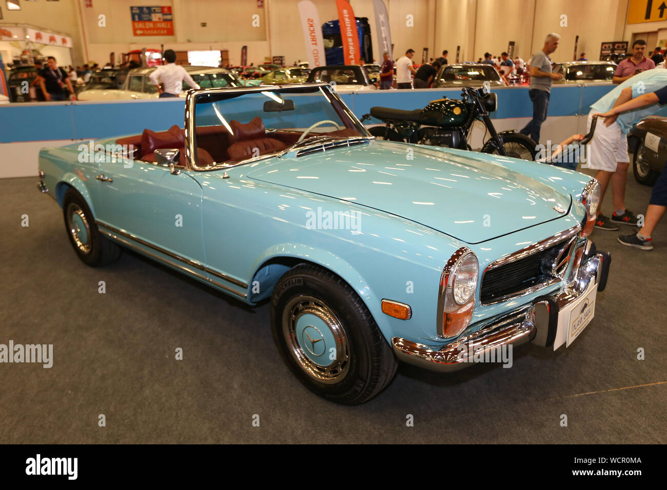 ISTANBUL, TURKEY - JUNE 29, 2019: Mercedes display at Istanbul Classic ...