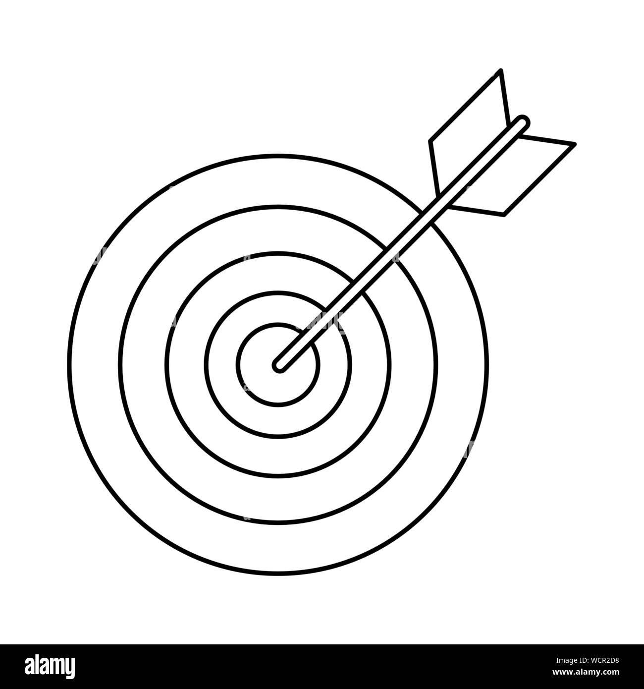 Isolated target with arrow design Stock Vector Image & Art - Alamy