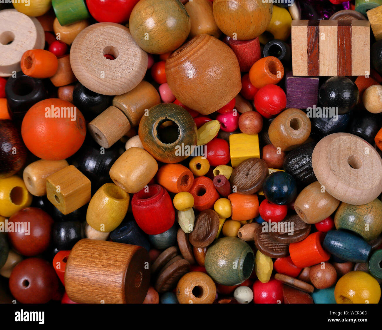 Beads, many colors, many shapes and a variety of sizes Stock Photo - Alamy