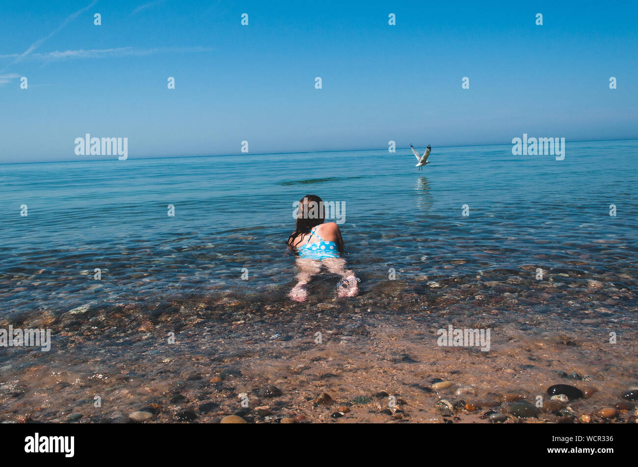Rear View Girl Lying On High Resolution Stock Photography and Images ...