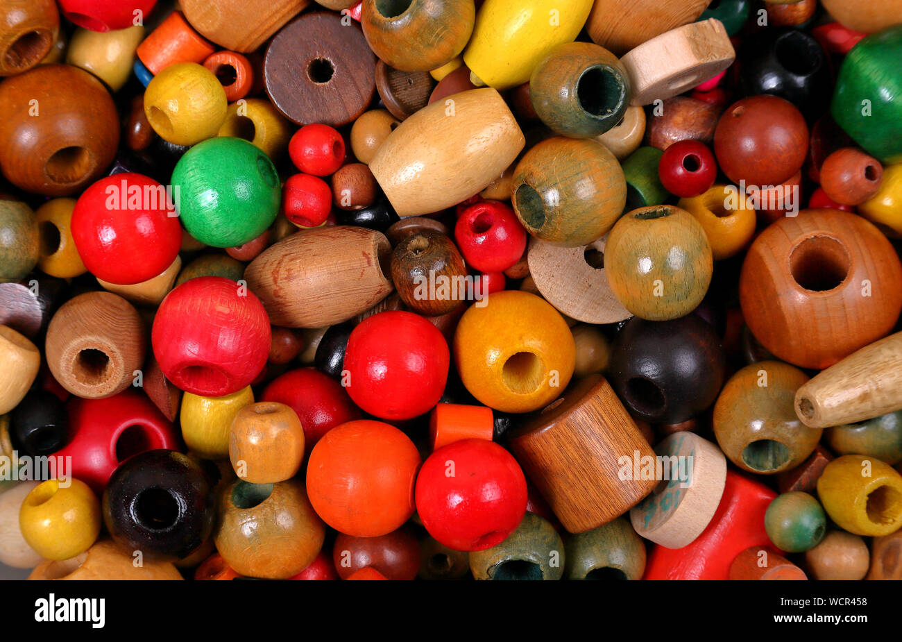 Beads, many colors, many shapes and a variety of sizes Stock Photo - Alamy