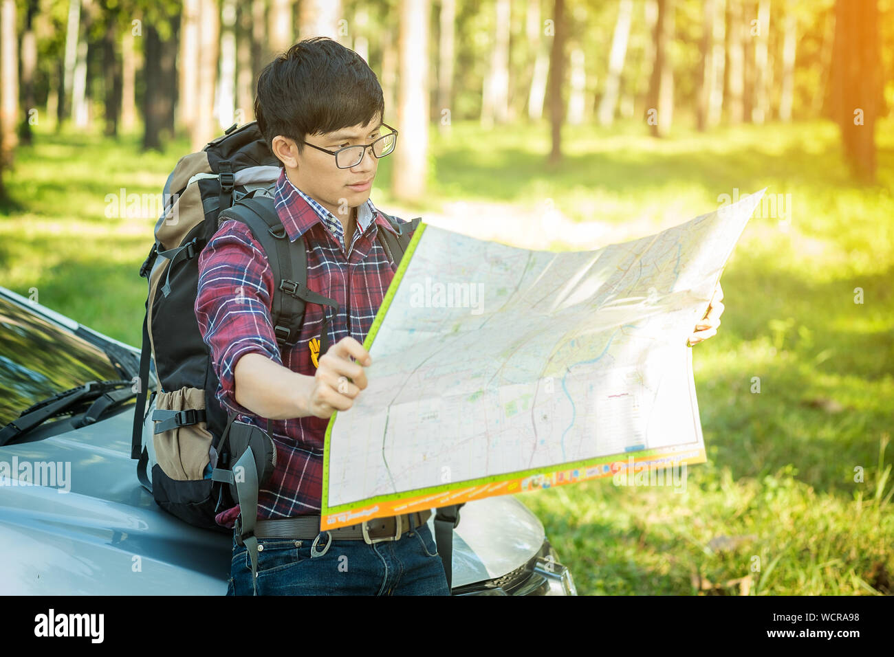 Map of car hi-res stock photography and images - Alamy