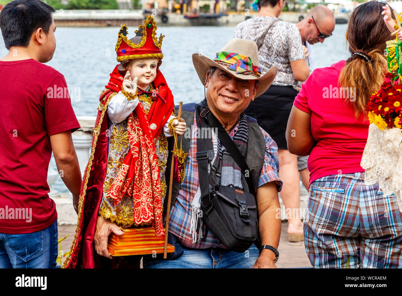 The Fluvial Procession, Dinagyang Festival, Iloilo City, Panay Island ...