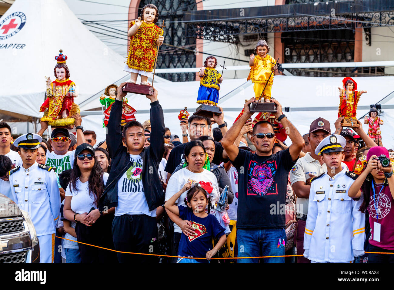 The Fluvial Procession, Dinagyang Festival, Iloilo City, Panay Island ...