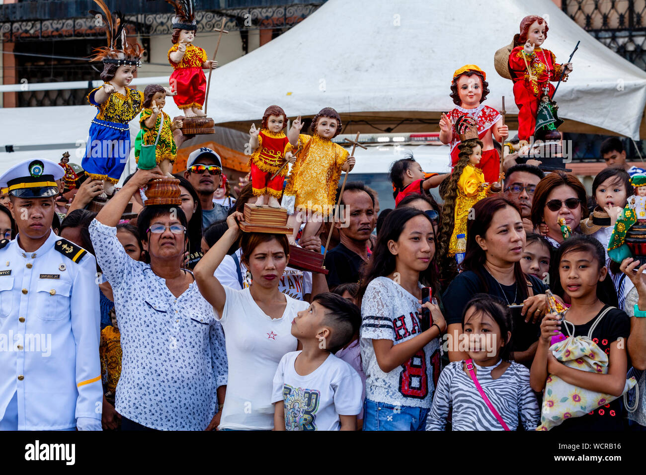 The Fluvial Procession, Dinagyang Festival, Iloilo City, Panay Island ...