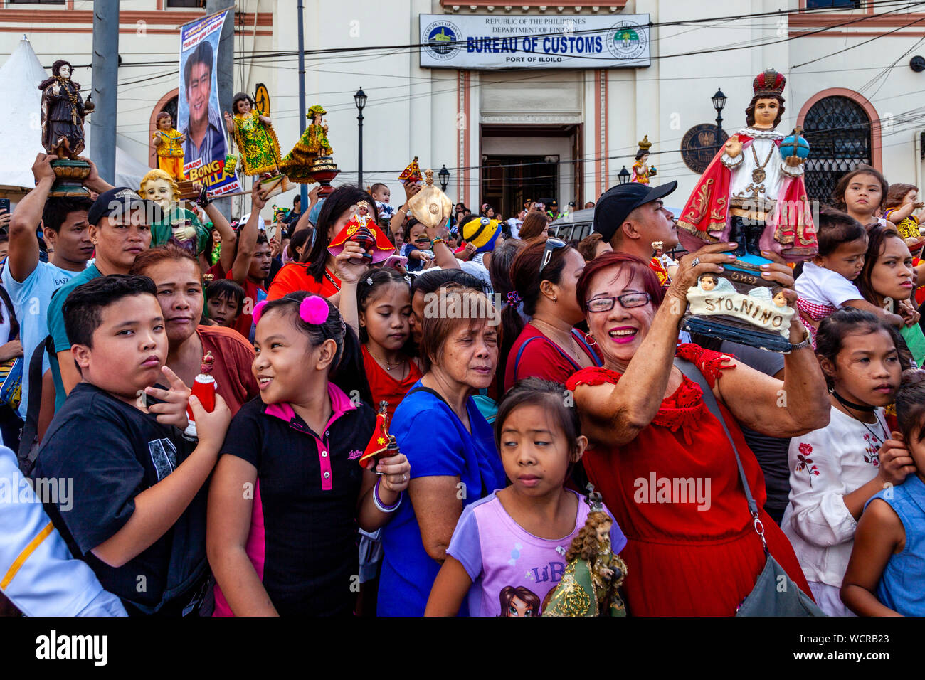 The Fluvial Procession, Dinagyang Festival, Iloilo City, Panay Island ...