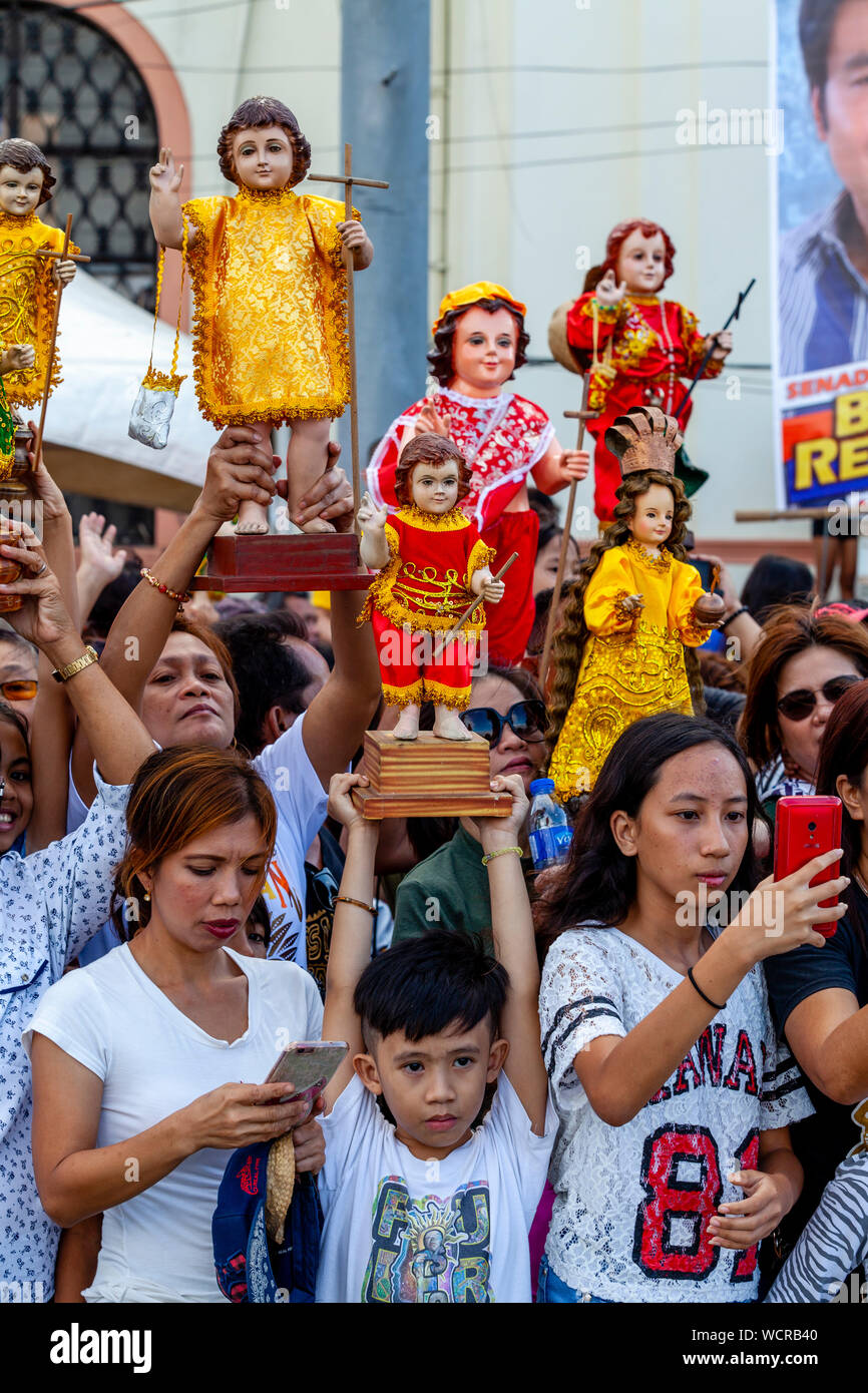 The Fluvial Procession, Dinagyang Festival, Iloilo City, Panay Island ...