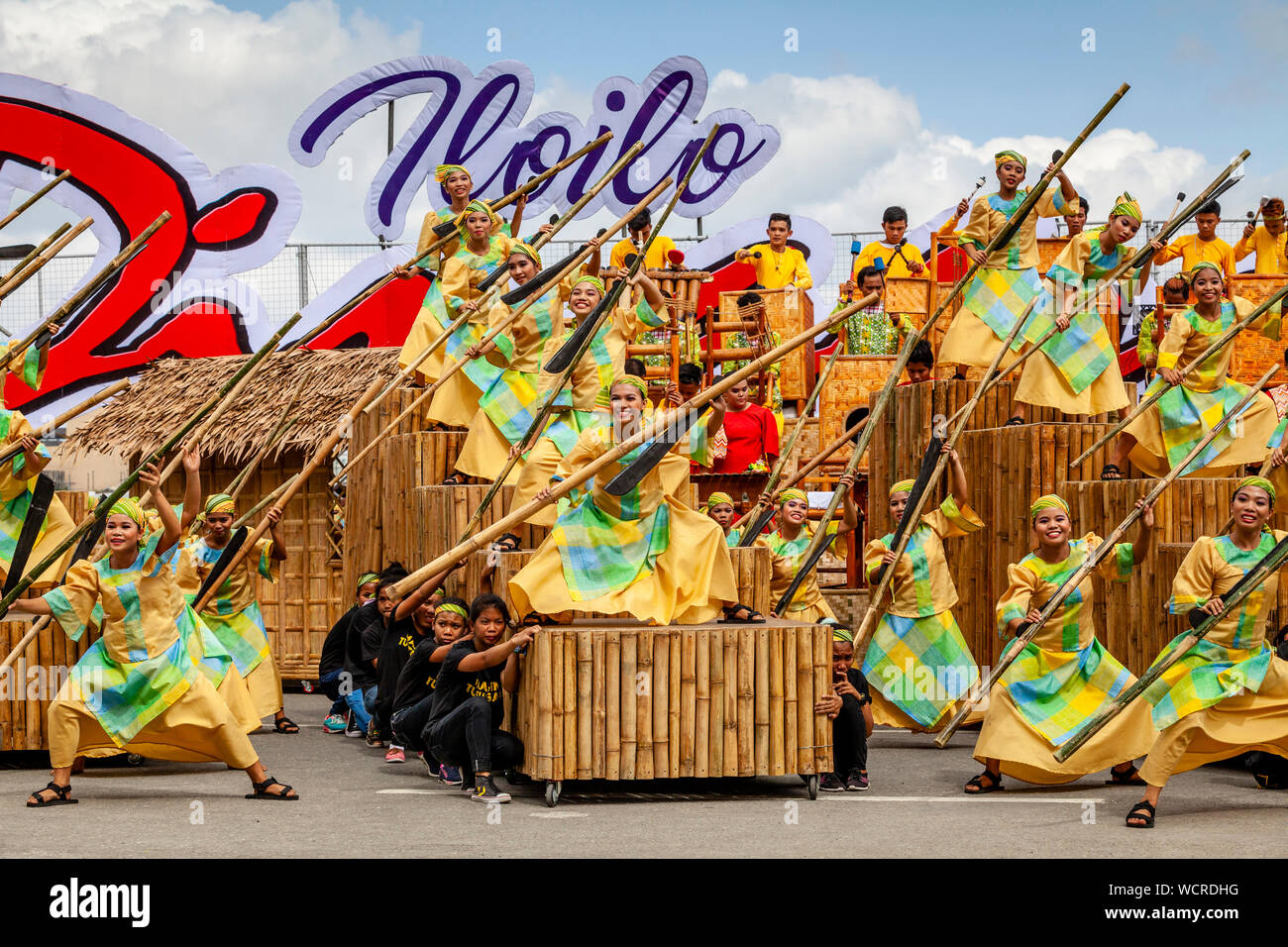 A Young Filipino Dance Troupe Dancing In The Kasadyahan Contest ...