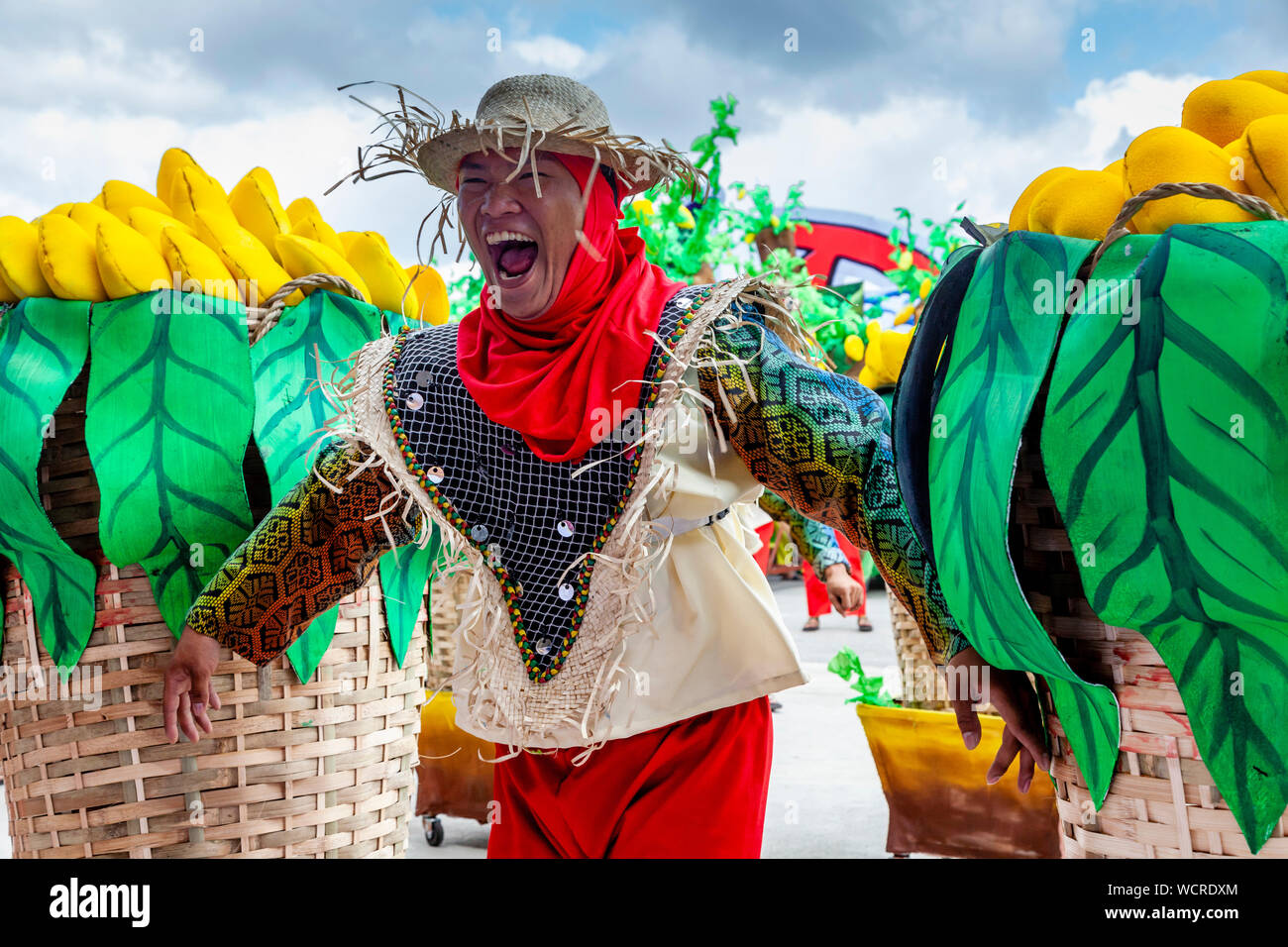 Young Filipinos Dancing In The Kasadyahan Contest, Dinagyang Festival ...