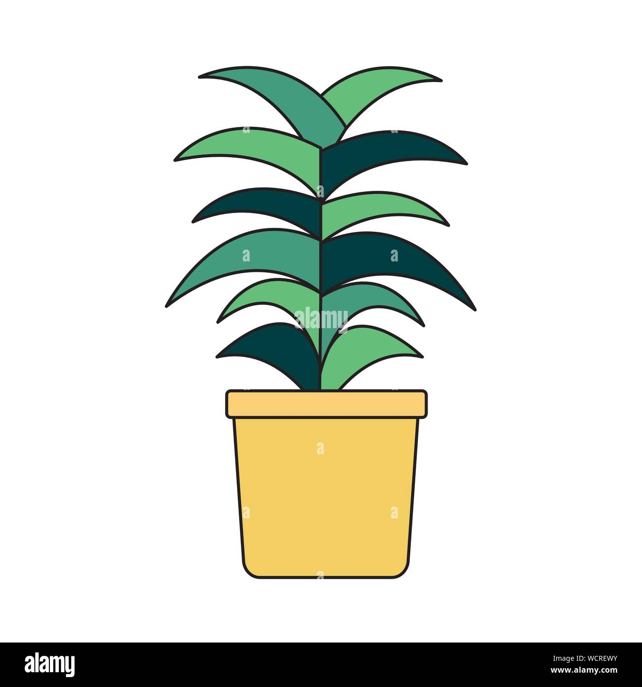 Isolated plant inside pot vector design Stock Vector Image & Art - Alamy