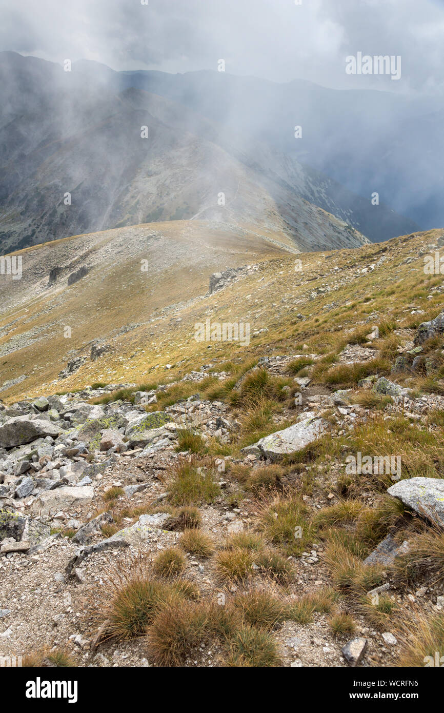 Amazing Landscape from Musala peak, Rila mountain, Bulgaria Stock Photo ...