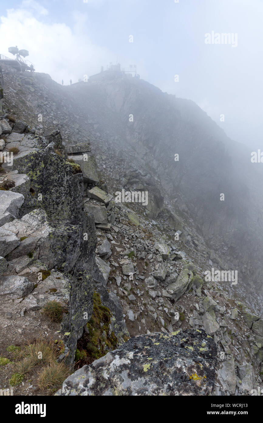 Amazing Landscape from Musala peak, Rila mountain, Bulgaria Stock Photo ...