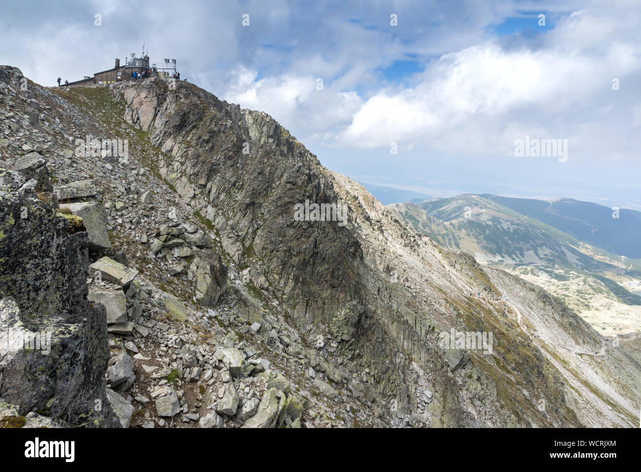 Amazing Landscape from Musala peak, Rila mountain, Bulgaria Stock Photo ...