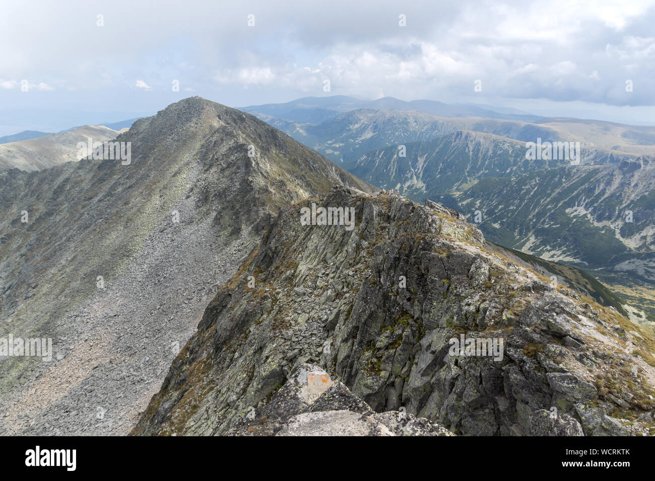 Amazing Landscape from Musala peak, Rila mountain, Bulgaria Stock Photo ...