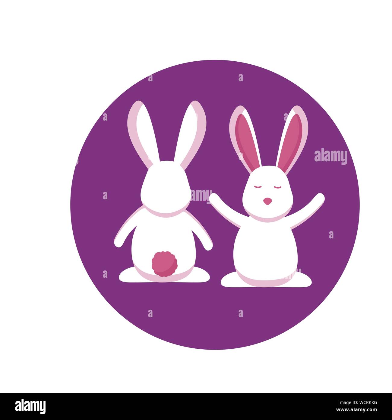 Isolated rabbits cartoon vector design Stock Vector Image & Art - Alamy