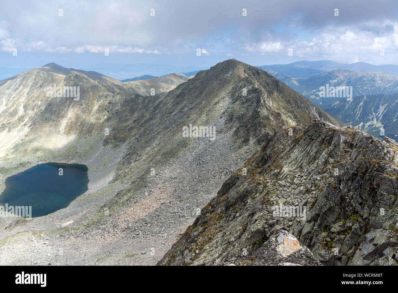 Amazing Landscape from Musala peak, Rila mountain, Bulgaria Stock Photo ...
