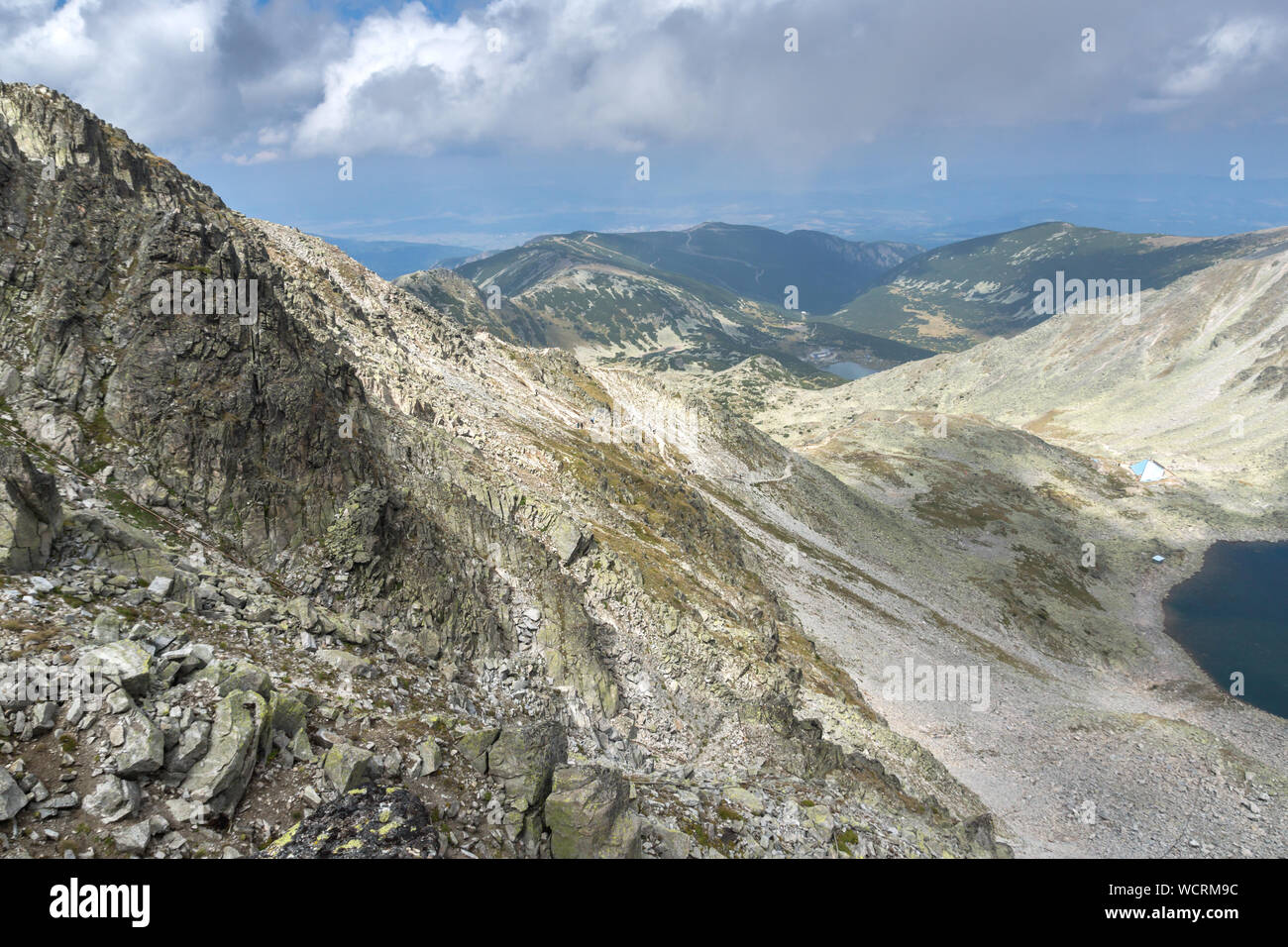 Amazing Landscape from Musala peak, Rila mountain, Bulgaria Stock Photo ...