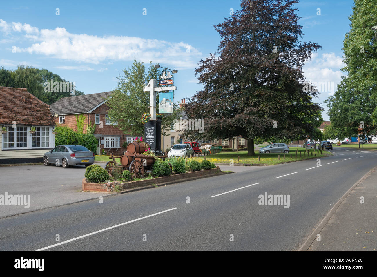 The Woolpack pub or public House in the Surrey village of Elstead, UK ...