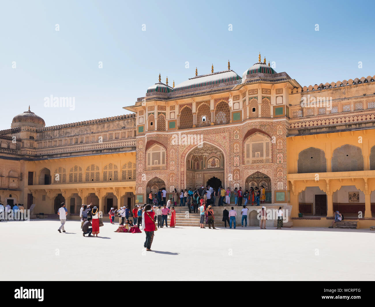 Ganesh Pol Entrance at Amer Fort, Amer, Rajasthan, India, Asia Stock ...
