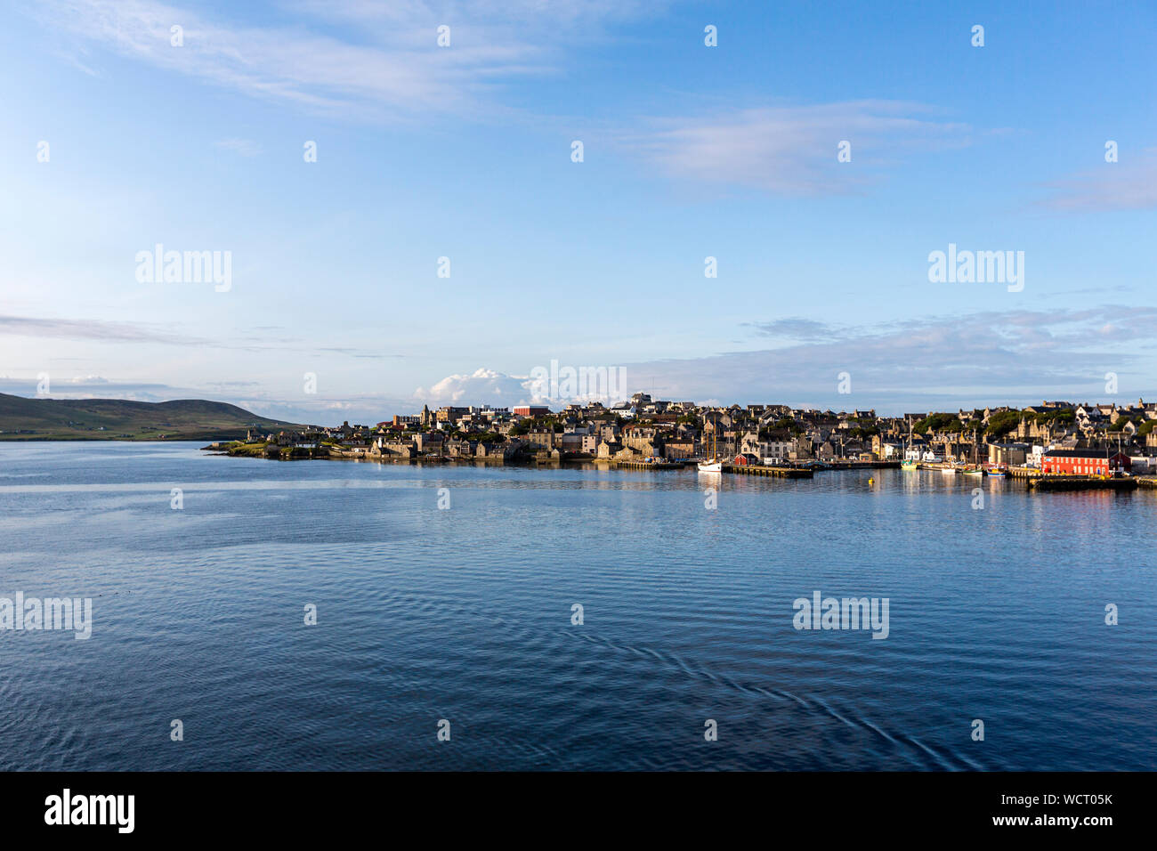 Lerwick from, MV Hrossey ferry NorthLink Ferries, Shetland, Scotland ...