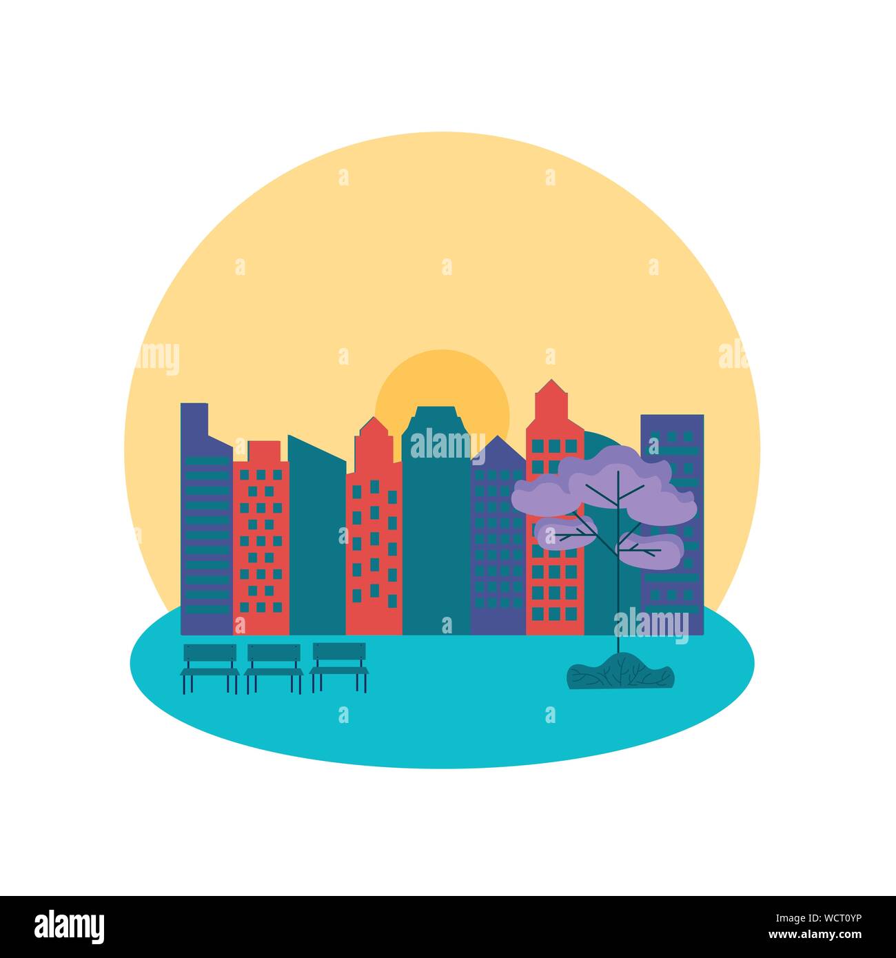 Isolated city vector design Stock Vector Image & Art - Alamy