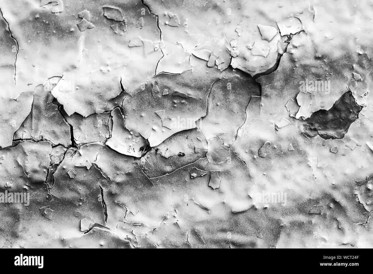 Texture of peeling paint. Abstract background for design. Black and ...