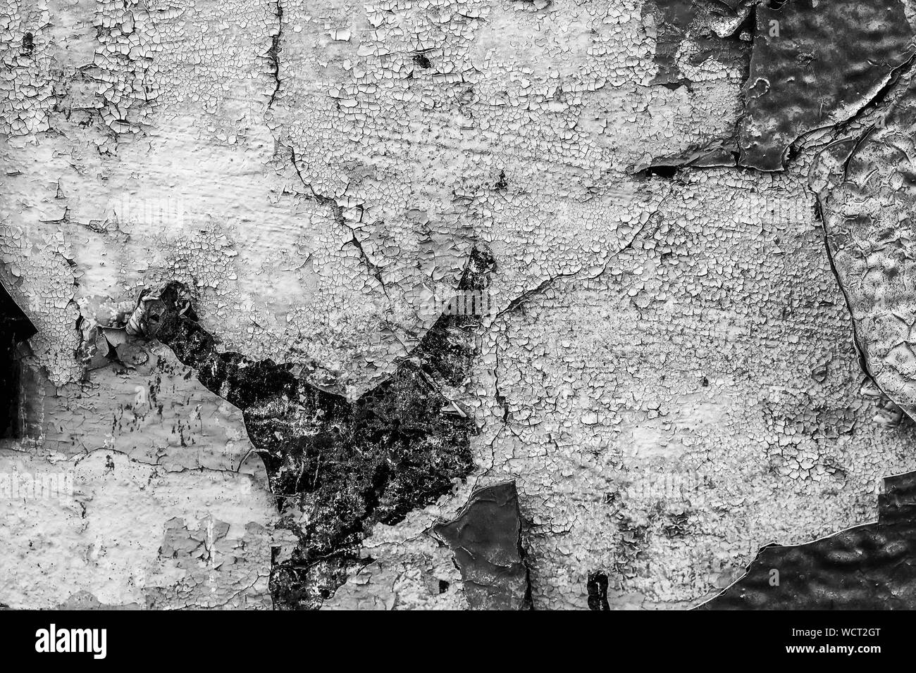 Texture of peeling paint. Abstract background for design. Black and white Stock Photo - Alamy