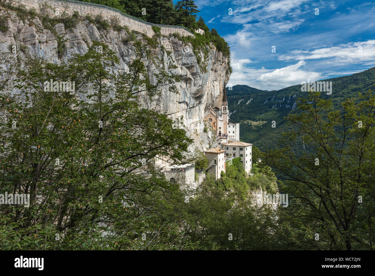 Spiazzi, Italy, Europe, August 2019, The Sanctuary of Madonna della ...
